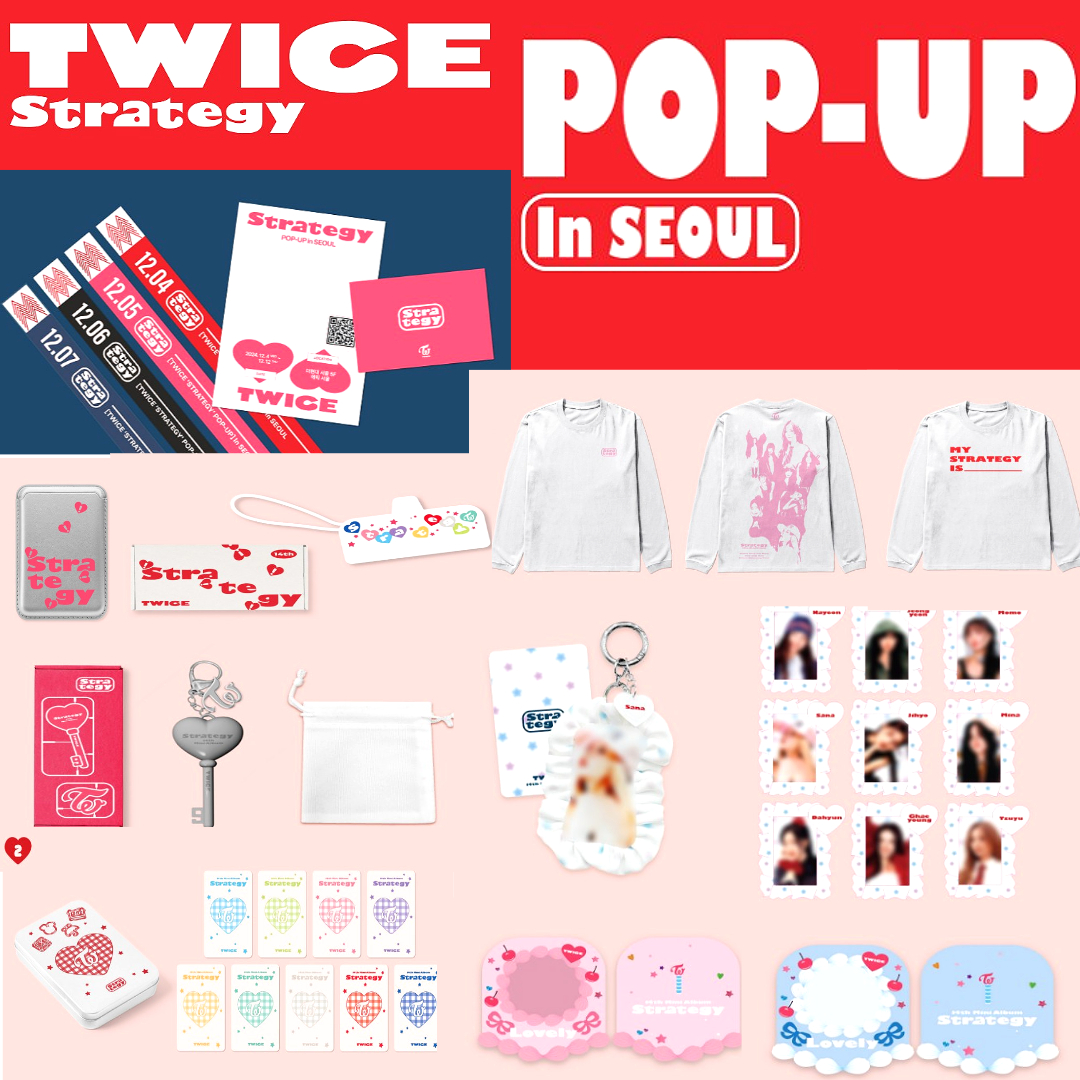 (TWICE pop up) Estratégia-Em Seul MD (shipping ;' 2025-02-26~) | Shopee Brasil