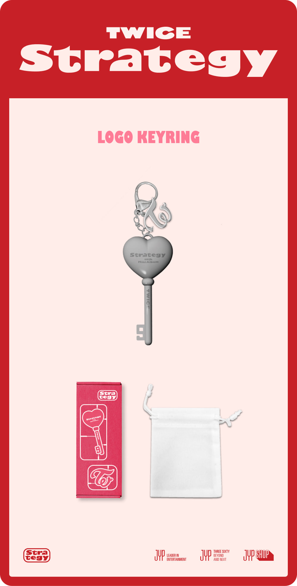 (LOGO KEYRING) TWICE [STRATEGY] POP-UP In SEOUL OFFICIAL MD (5th Feb ...