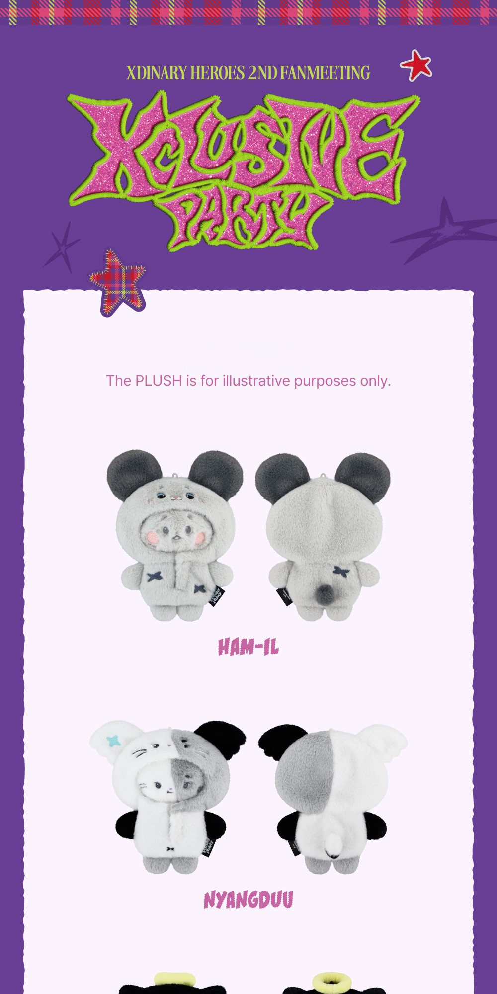 Xdinary Heroes - [XCLUSIVE PARTY] Xdinary Monsters 10cm Plush Costume ...