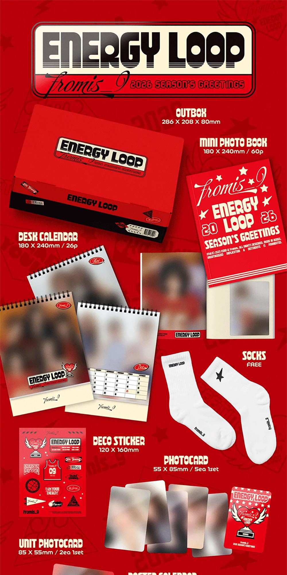 (fromm POB) fromis_9 2026 Season's Greetings [ENERGY LOOP] | Shopee Brasil
