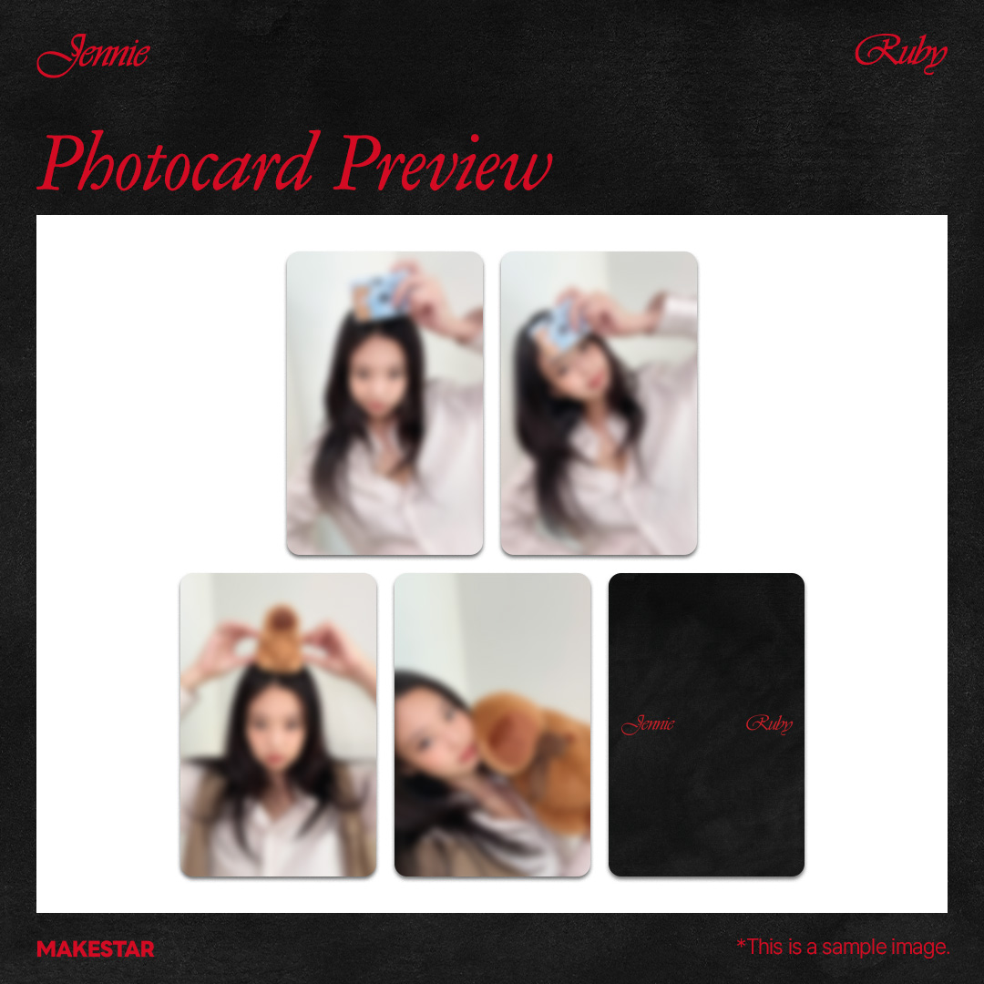 [POB] JENNIE (BLACKPINK) 1st Studio Album [Ruby]_MAKE STAR LUCKY DRAW ...
