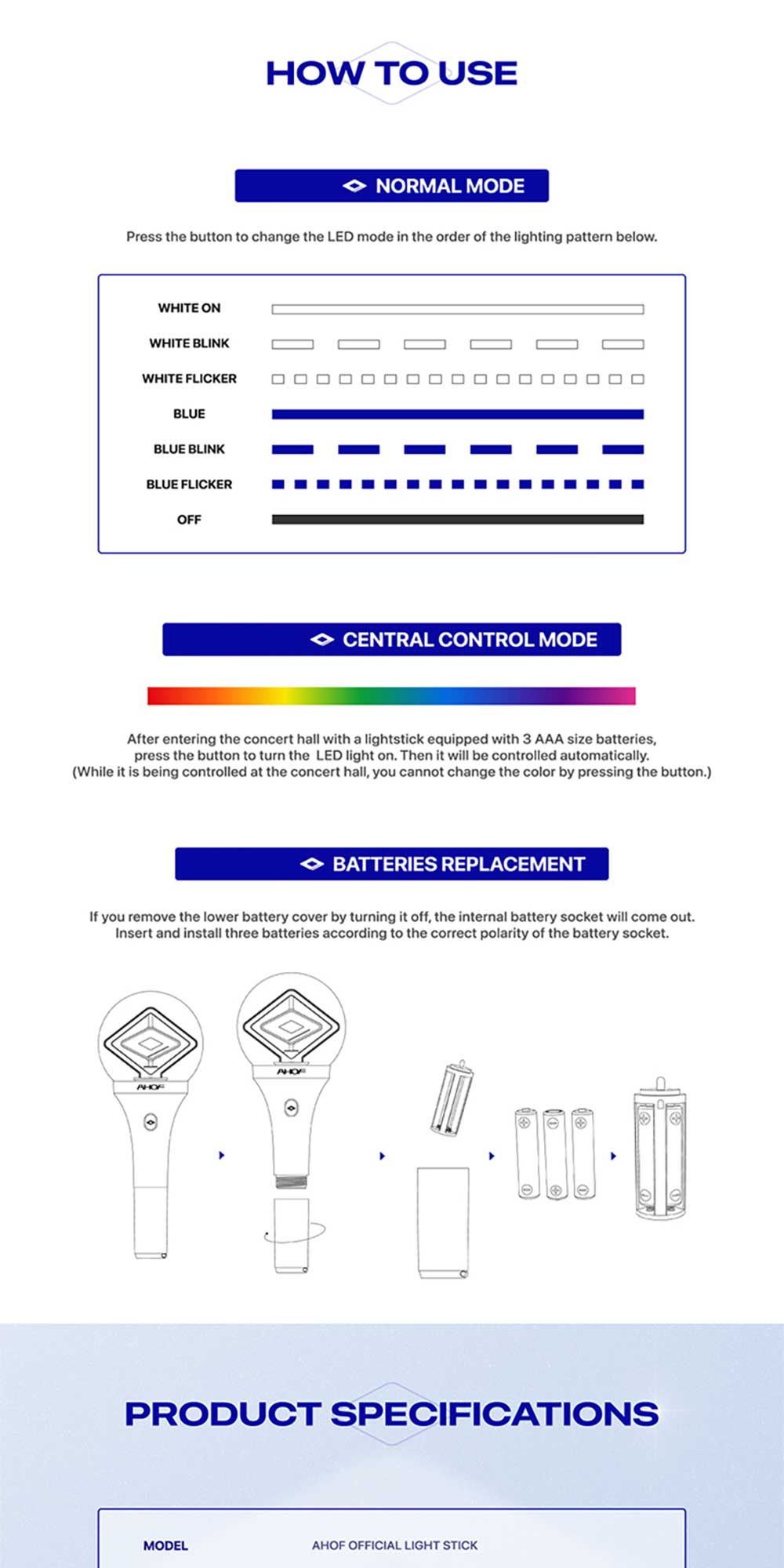 AHOF - AHOF Official Light stick | Shopee Brasil