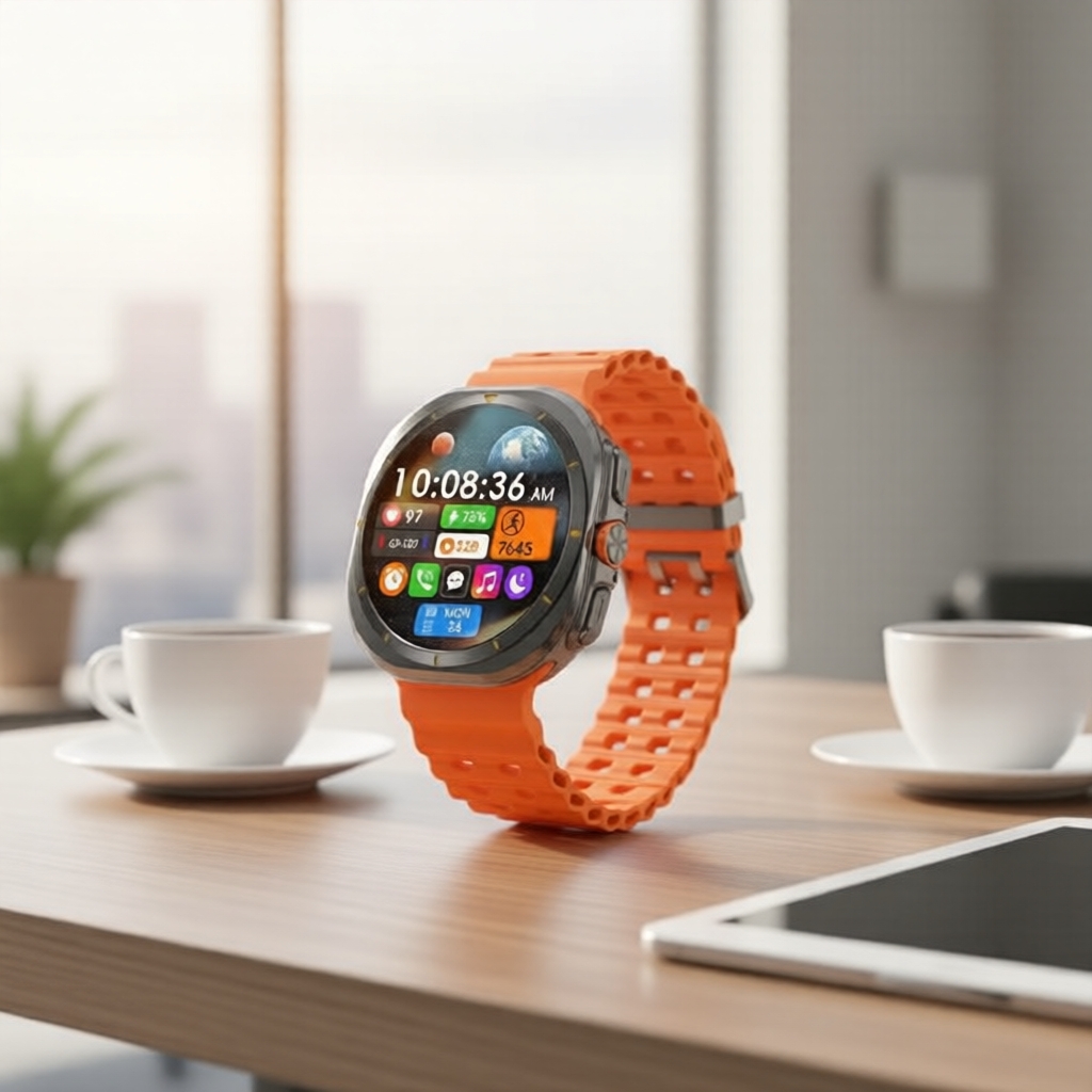 Novo Galaxy Watch Ultra 7 SmartWatch para Homens e Mulheres: GPS, à prova d'água, tela AMOLED HD ...