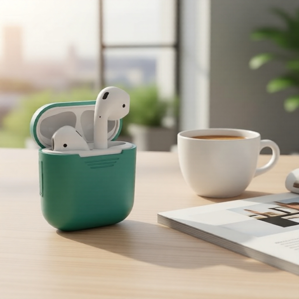 Capa de Silicone TPU Macia Protetora para AirPods 1/2, Capa à Prova de ...