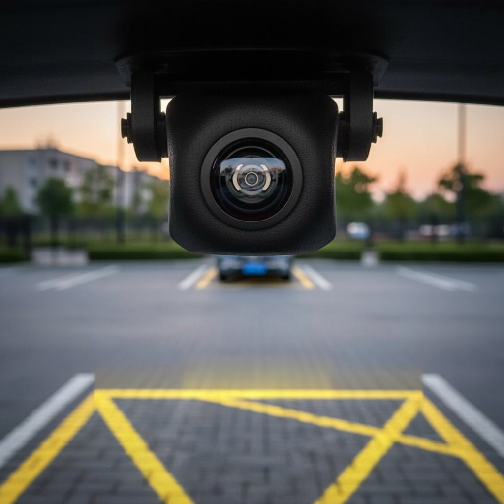 Câmera de Ré Visão Noturna HD 1296x1080P Olho de Peixe para Monitor de ...