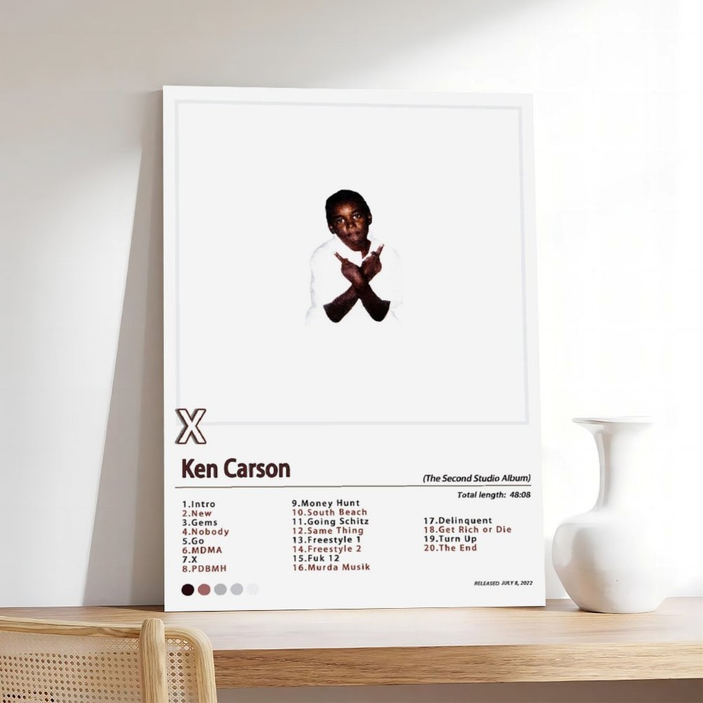 Ken Poster Carson X Álbum Capa Lona Cartaz Decoração Do Quarto Paisagem ...