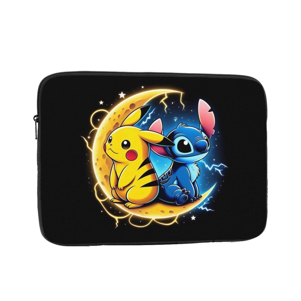 Pikachu Cute Cartoon Laptop Bolsa Tablet 10/13/15 Polegadas Para Homens ...
