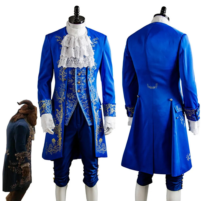 Fantasia Da Bela Ea Fera Príncipe Adam Cosplay Traje De Carnaval De ...