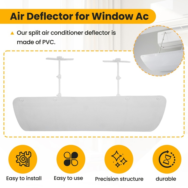 Pára-Brisa De Ar Condicionado De Janela Universal-Defletor Sala-Evita ...