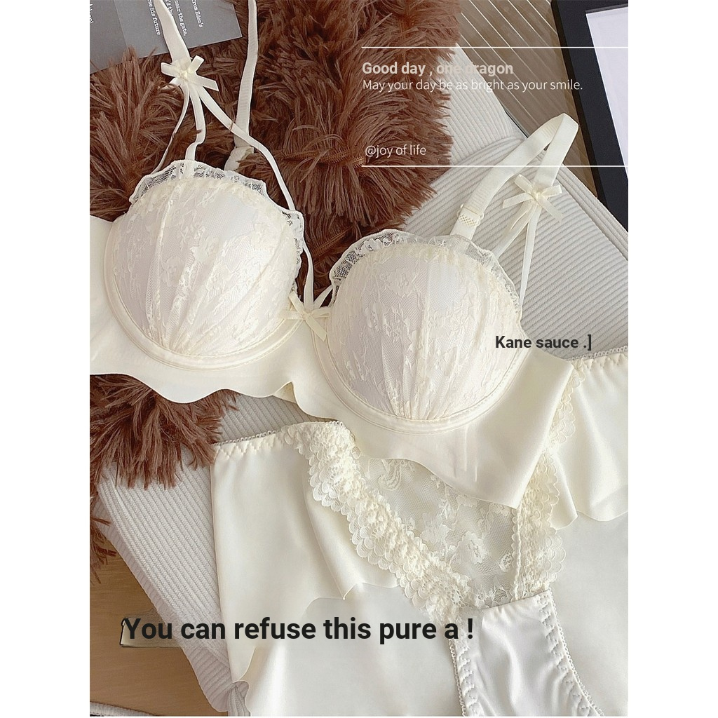 Chá branco fantasia seios pequenos reunindo sem anel de aço roupa ...