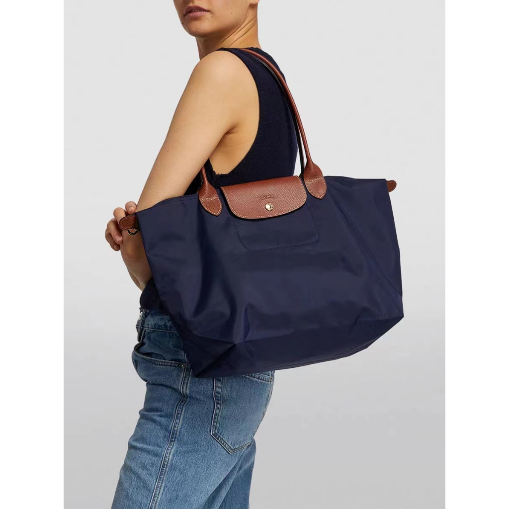 longchamp bag original Le Pliage【long handle M*L】Tote bag Shopping Bag water proof foldable ...