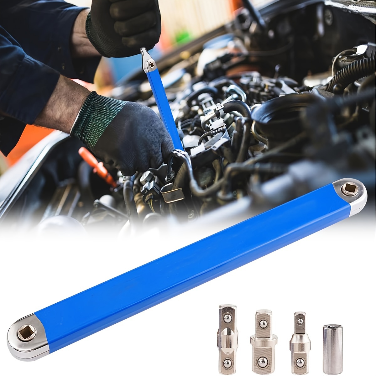 Conjunto De Chave De Extensão Multifuncional Com Adaptadores De Aço De ...