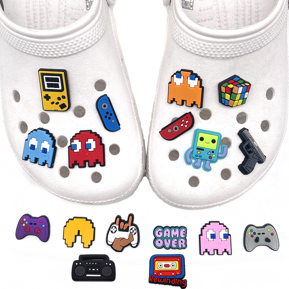 17pcs/set Cartoon Shoe Charms For croc Garden Shoes Accessories Women ...