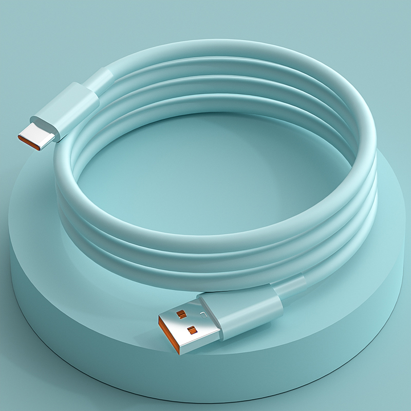 Cabo De Dados De material De silicone 5A USB Em Forma De C De ...