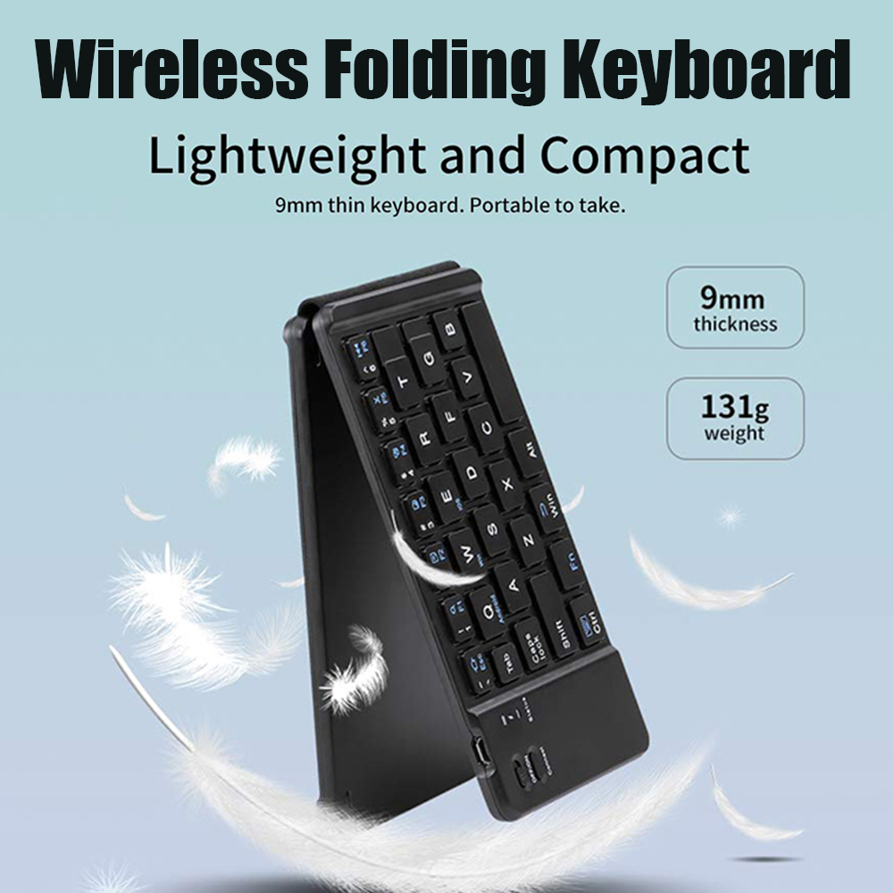 B68 Conexão Remota Teclado Dobrável Portabilidade De Lítio BT Mini ...