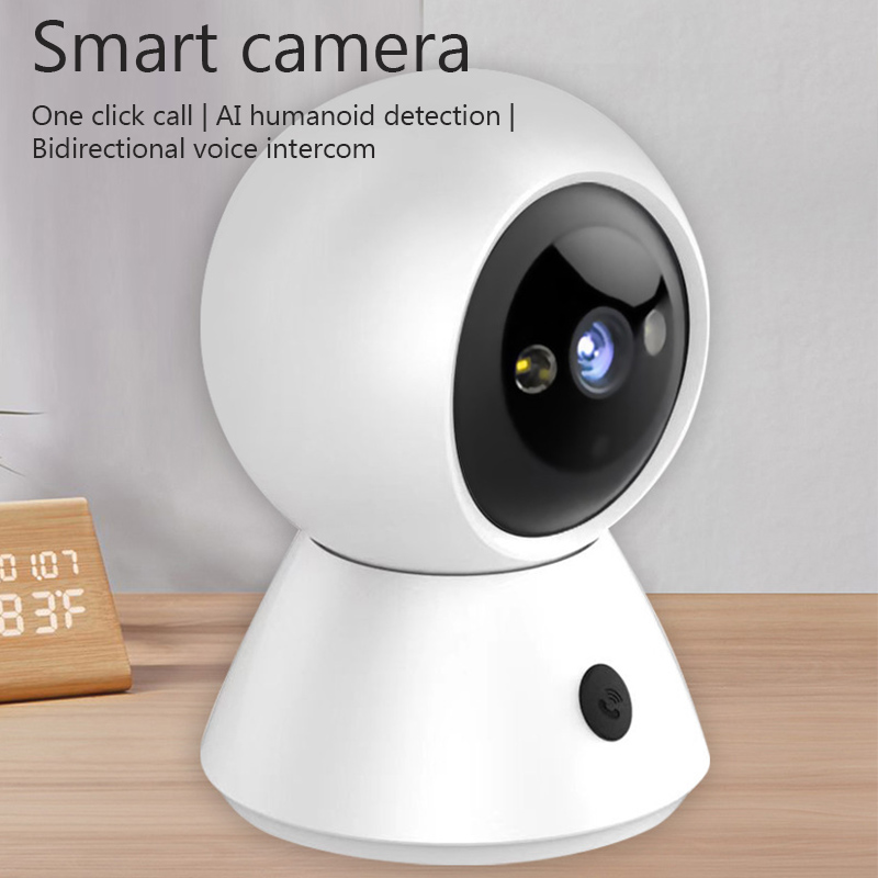 Câmera Sem Fio Inteligente WIFI Com Visão Noturna Em Rede Al E Walkie ...