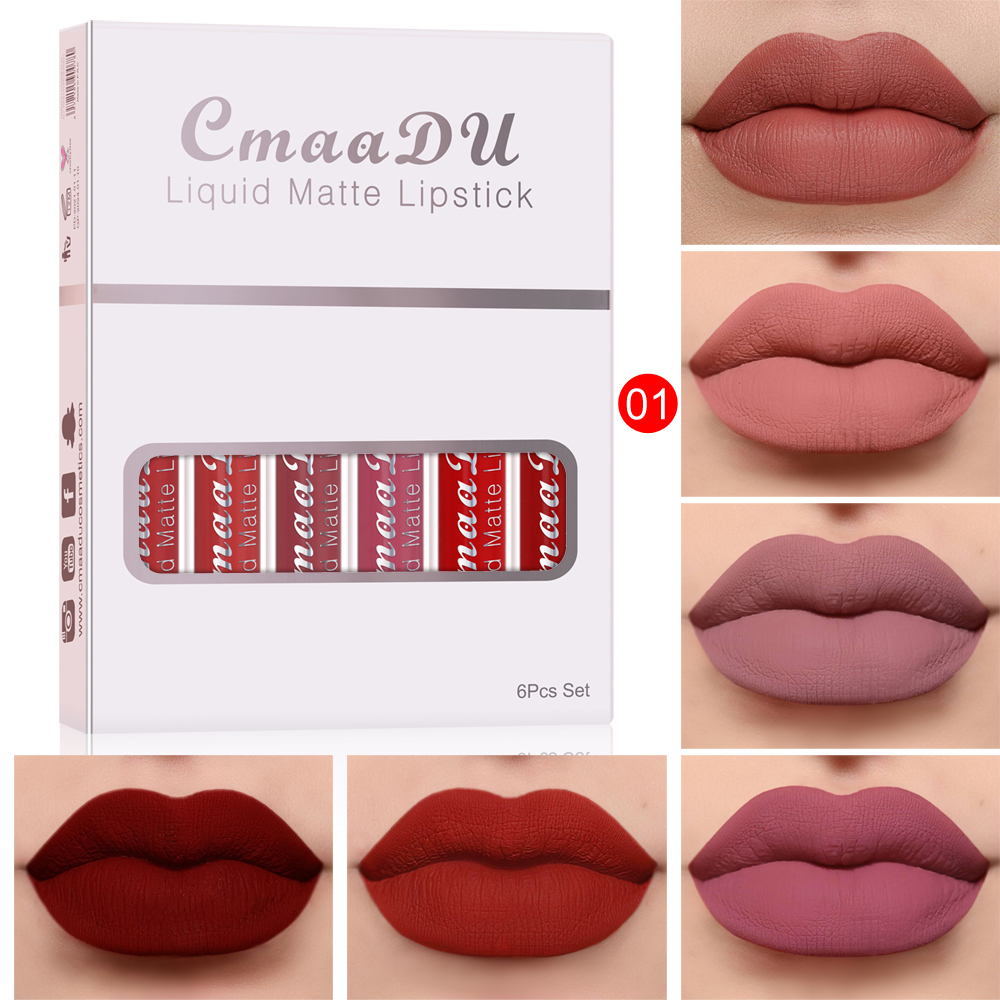 CmaaDu 6-pack De Brilho Labial Fosco Sem Cola Para Impermeabilização De ...