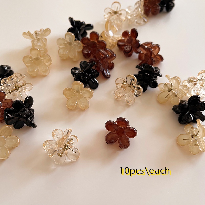 10pcs Premium Mini Flower Clip Pequeno Clip Acessórios de Cabelo Clip ...