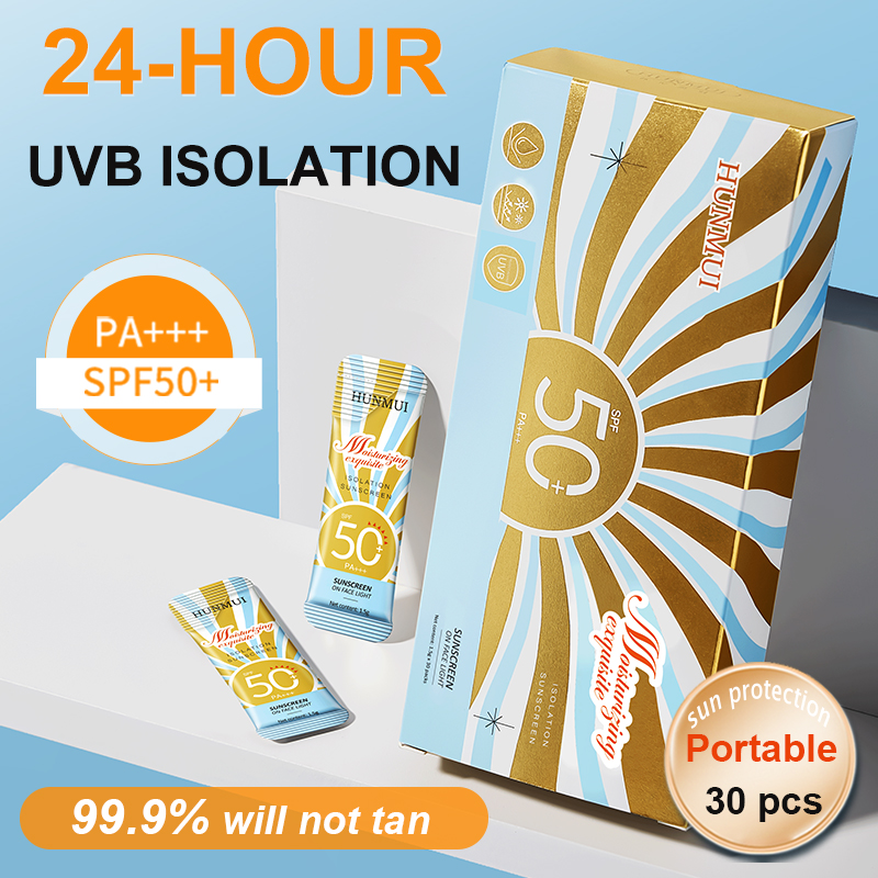 HUNMUI Creme Protetor Solar Para Facial SPF50 PA + Refrescante (1 Caixa ...