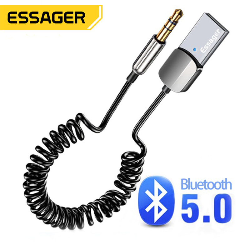 Essager USB Receptor Bluetooth Carro Adaptador Aux 3.5 Mm Estéreo Viva ...