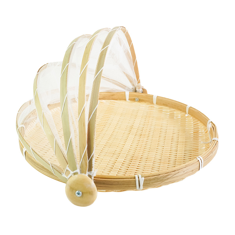 Produtos De Tecido De Bambu Com Cobertura De Rede Para Casa Cesta À ...