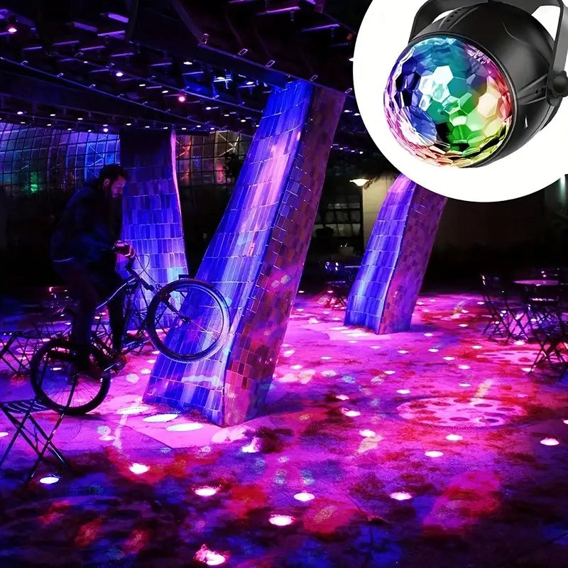 1pc Luzes de Festa, 7 Cores Luzes de Discoteca, Luzes de Discoteca USB ...