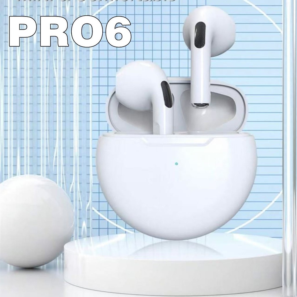 Original Air Pro 6 TWS Fones De Ouvido Sem Fio Fone Bluetooth Microfone Pods InEar Earpods Pro6 ...
