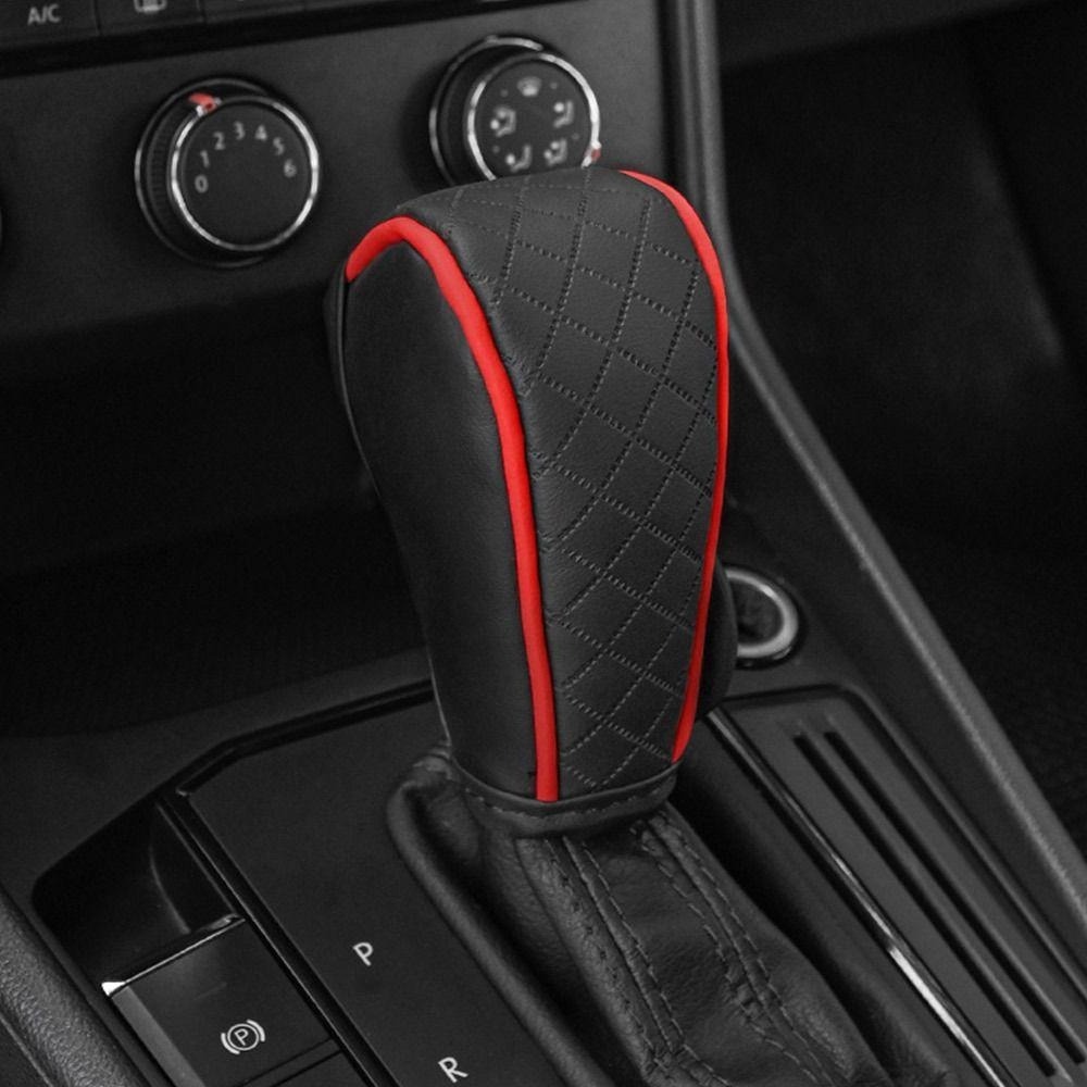 1Pcs Universal Car Shift Handle Cover PU Couro Antideslizante Tampa ...