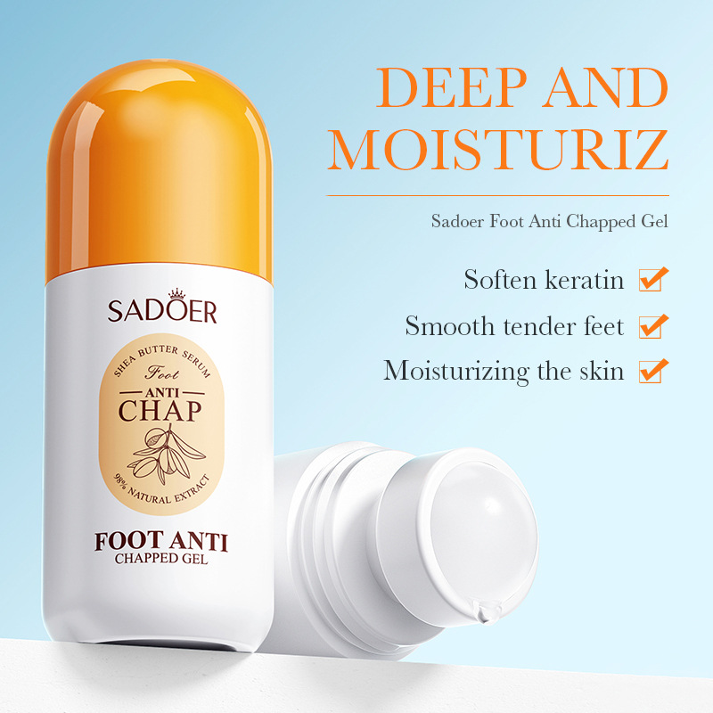 SADOER Foot Gel Anti-Rachaduras Pele Macia E Suave Profundamente Hidratante Delicada 50ml ...