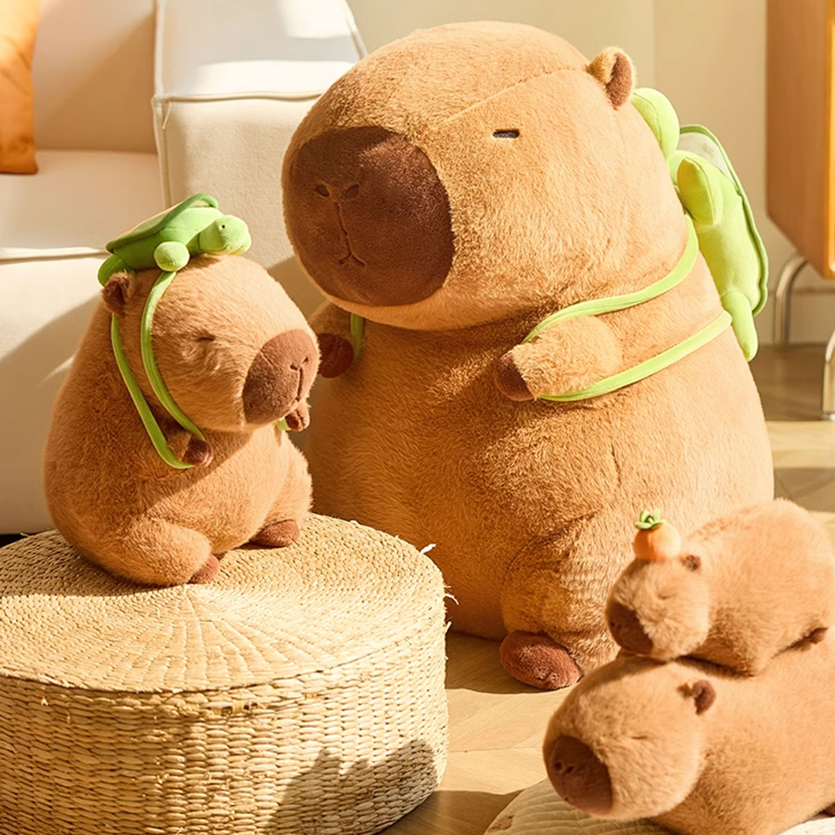 Simulação FRIES CAPYBARA Brinquedo De Pelúcia Boneca De Pano Bonita ...