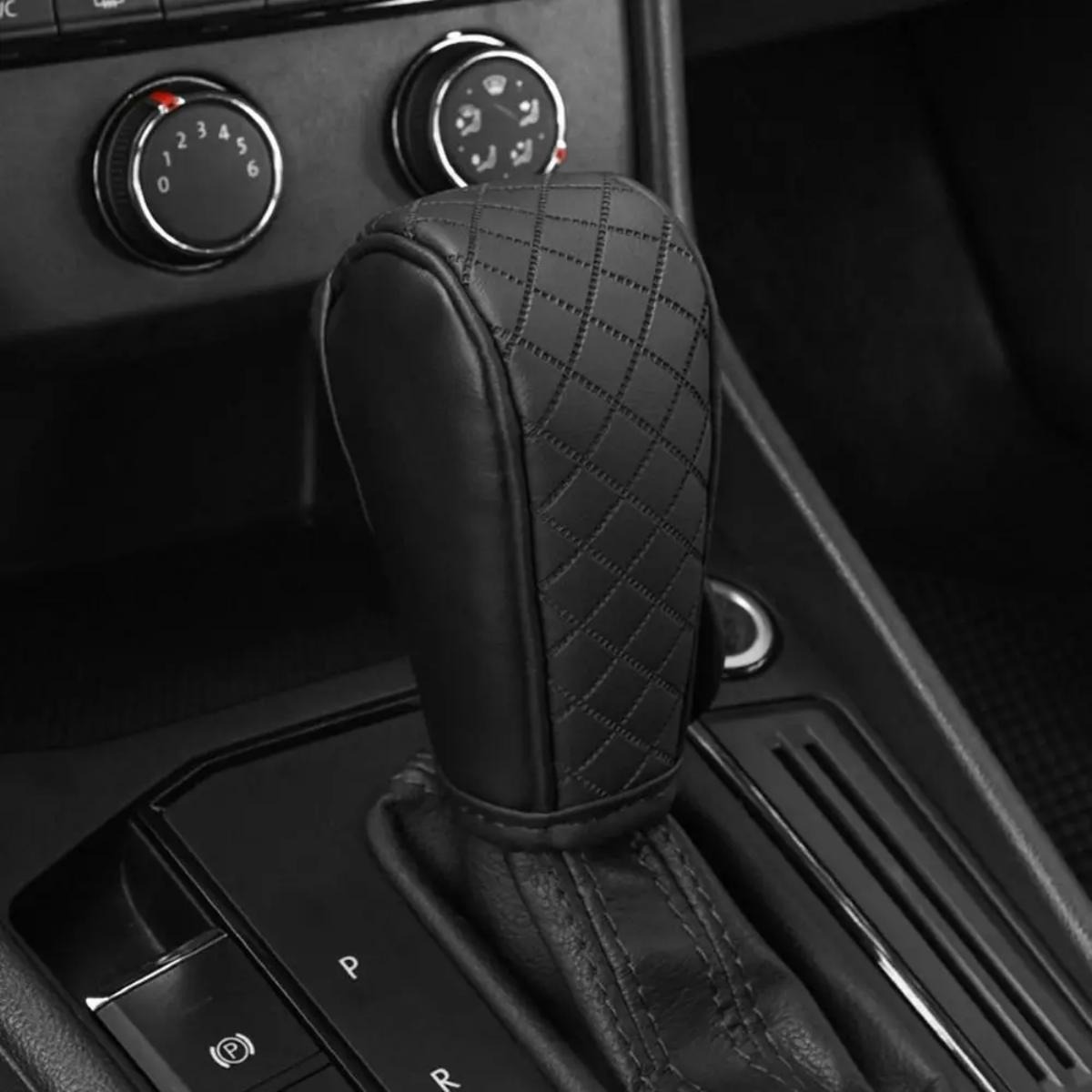 1Pcs Universal Car Shift Handle Cover PU Couro Antideslizante Tampa ...
