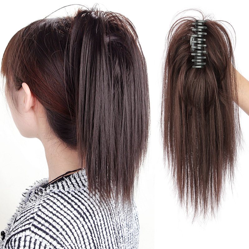 Peruca De Rabo De Cavalo Reto De 35 Cm-Extensão Alto Sintético Com ...