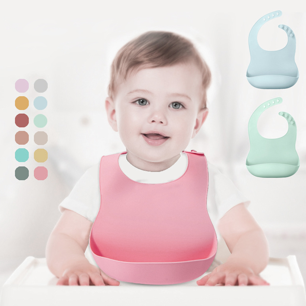 Babete de Silicone para Crianças Babete de Bolso Tridimensional de ...