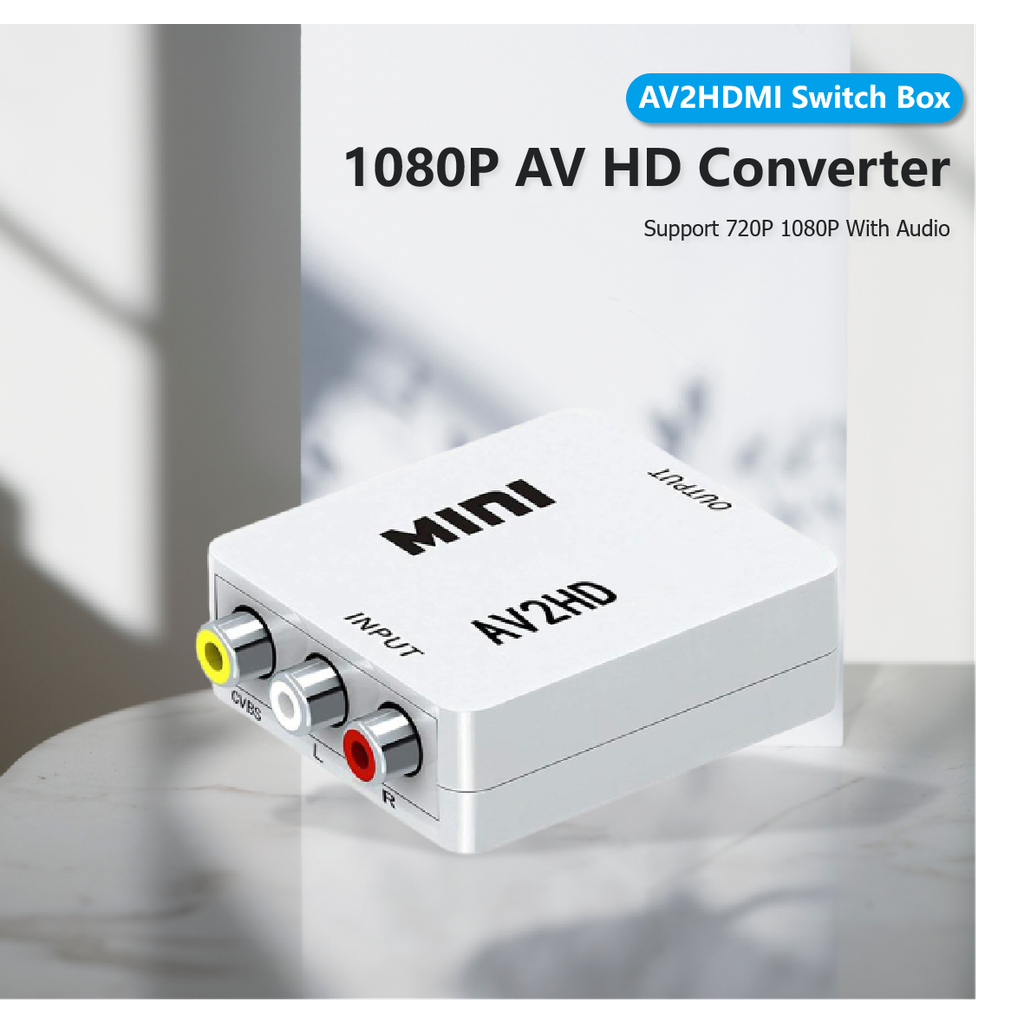[Shopee Choice] Adaptador HDMI Para AV Scaler 1080P Conversor Composto ...