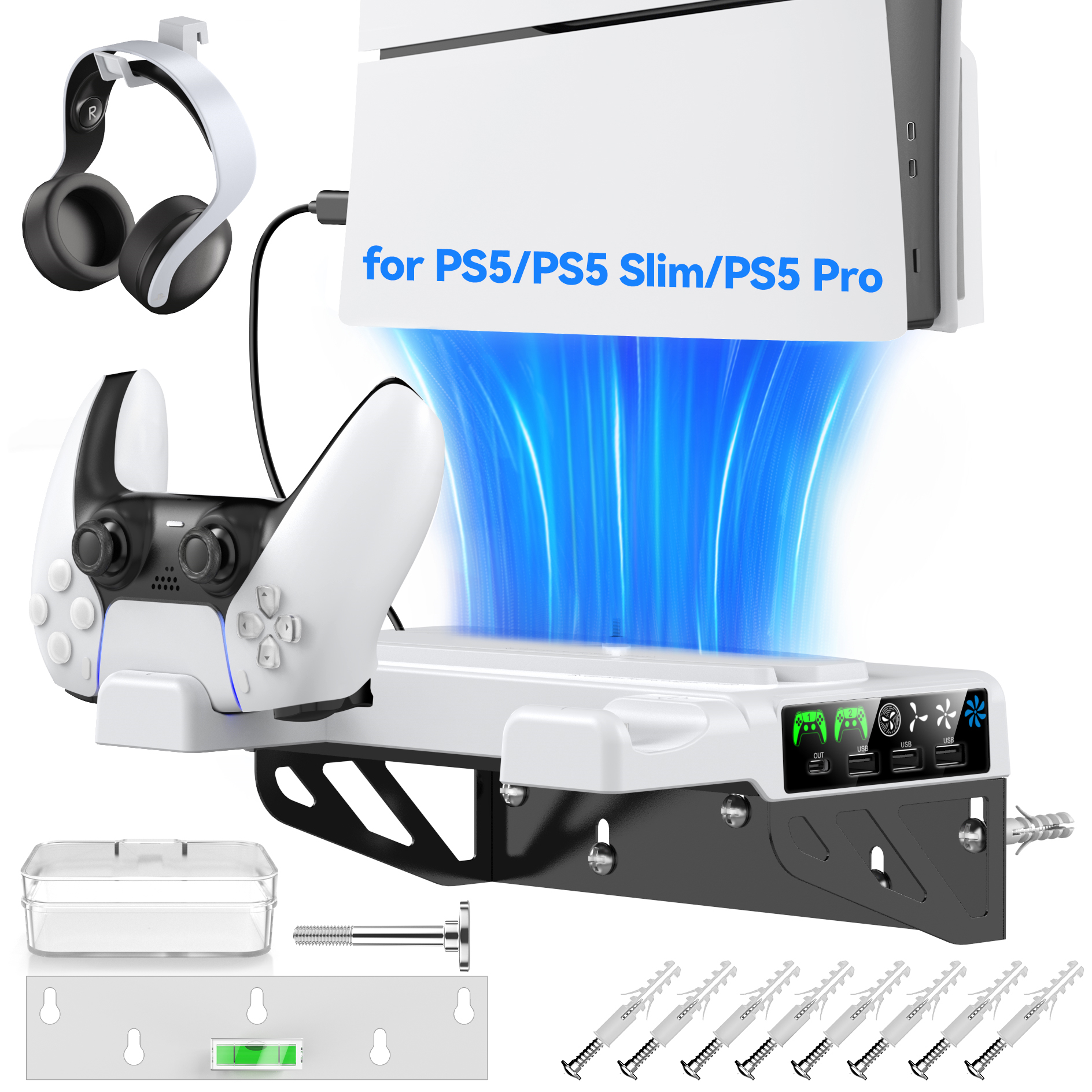 Novo Kit de Montagem na Parede para PS5 PRO/PS5 Slim/Console PS5 ...