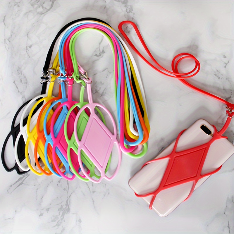 Capa Protetora de Silicone Universal para Telefone Celular com Corda ...