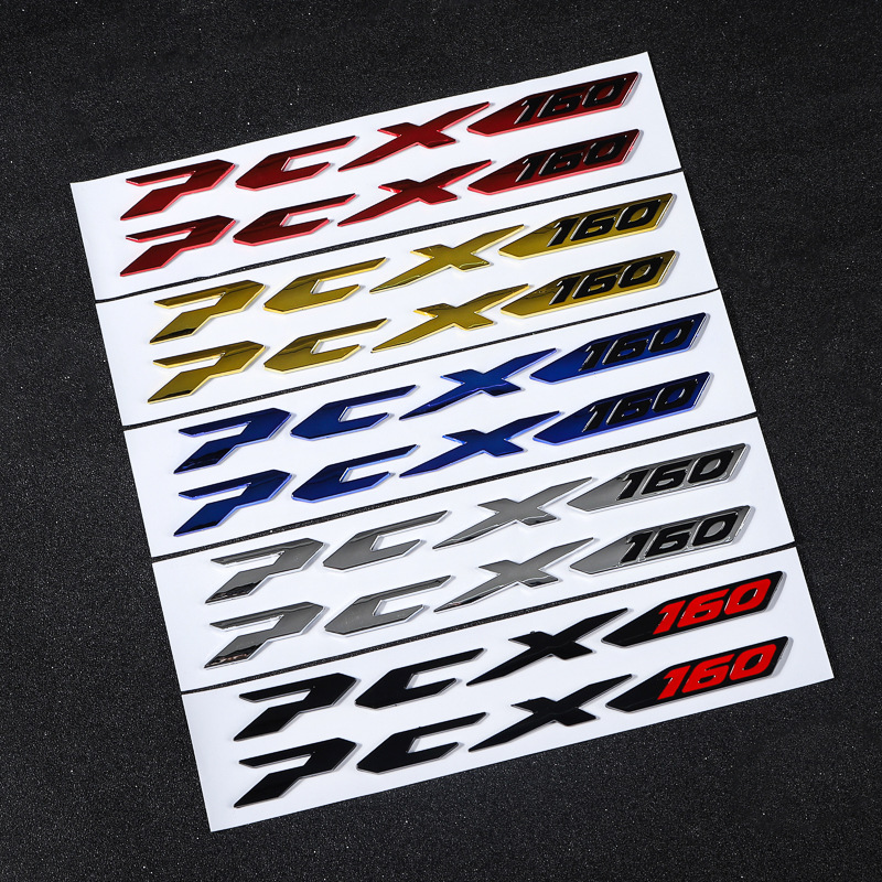 1 Par De Adesivos HONDA PCX 160 3D Emblema ABS Rígido Para Motocicleta ...