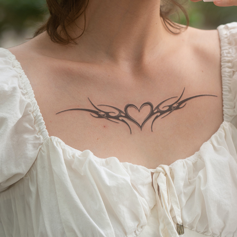 Novo adesivo temporário de tatuagem de asas de ícone de amor de anjo, impermeável e duradouro ...