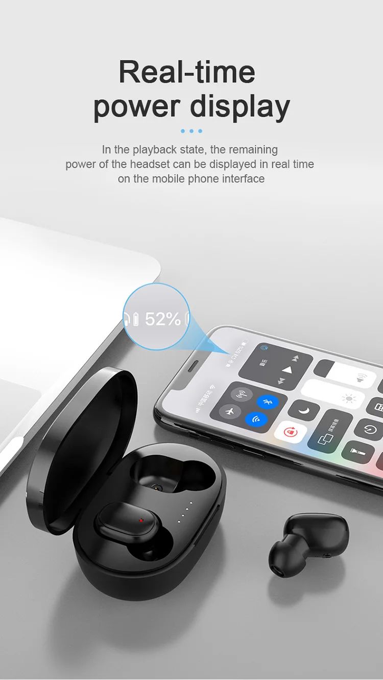 Fones De Ouvido Originais A6s Tws Bluetooth Sport Estéreo Para