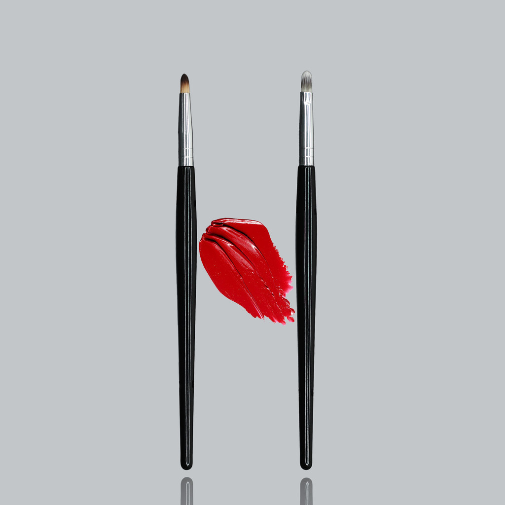 Pincel Labial E Delineador Para Contorno Preciso Coloração Uniforme ...