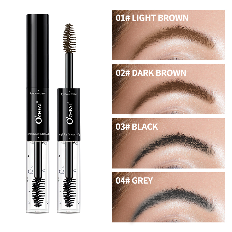 O'CHEAL Gel Para Sobrancelhas De Cabeça Dupla À Prova D'água Cor Vívida ...