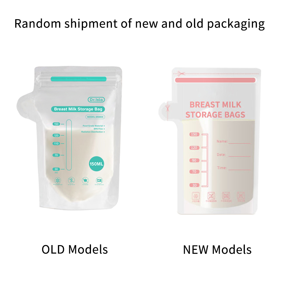 Saco De Leite Materno 150ml/30 Plástico Bpa-Free Breast Milk Bag Msb05 ...
