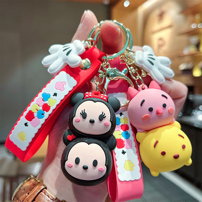 Desenho animado Fofo Die Le Chaveiro Tridimensional Doll Car Keychain ...