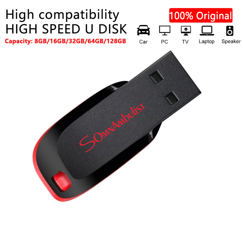 pen drive original SomnAmbulist 16GB 8GB USB2.0 32GB 64GB 128GB À Prova ...