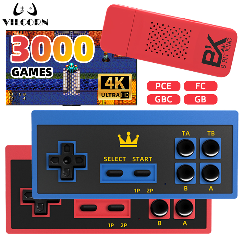 VILCORN Console De Vídeo Game HD TV Retro Machine Embutido Em 3000 ...