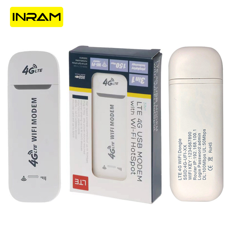 Modem INRAM 4g LTE USB Wifi 150Mbps Mifi Suporta 10 Dispositivos ...