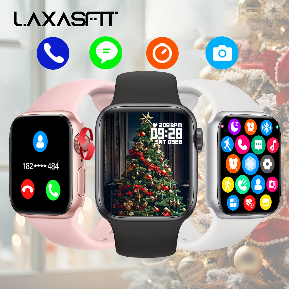 LAXASFIT Smartwatch Make/Receive Calls Fitness Tracker iOS Android ...