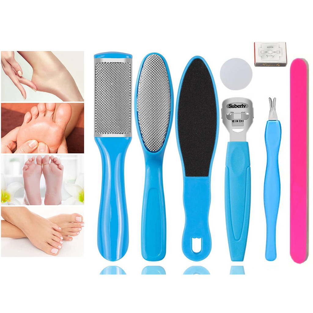 8Pcs/Set Manicure Foot Care File Removedor De Calos De Pele Dura Morta ...