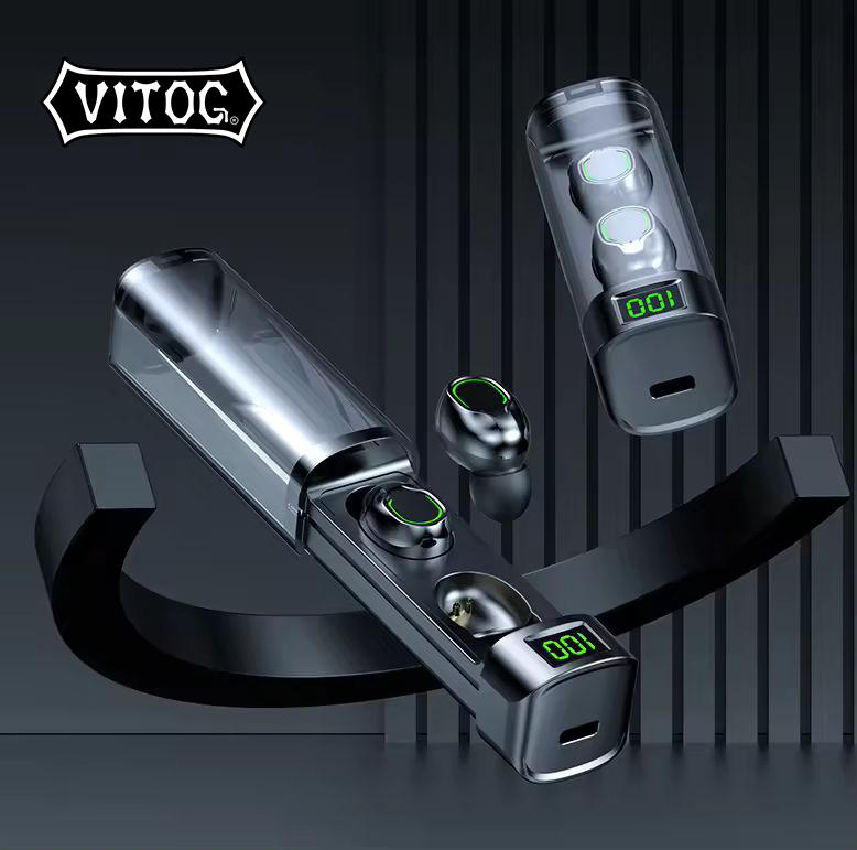 Vitog Wireless Earbuds Hifi Stereo BT TWS com Luz Respiratória e Visor LED Clara | Shopee Brasil