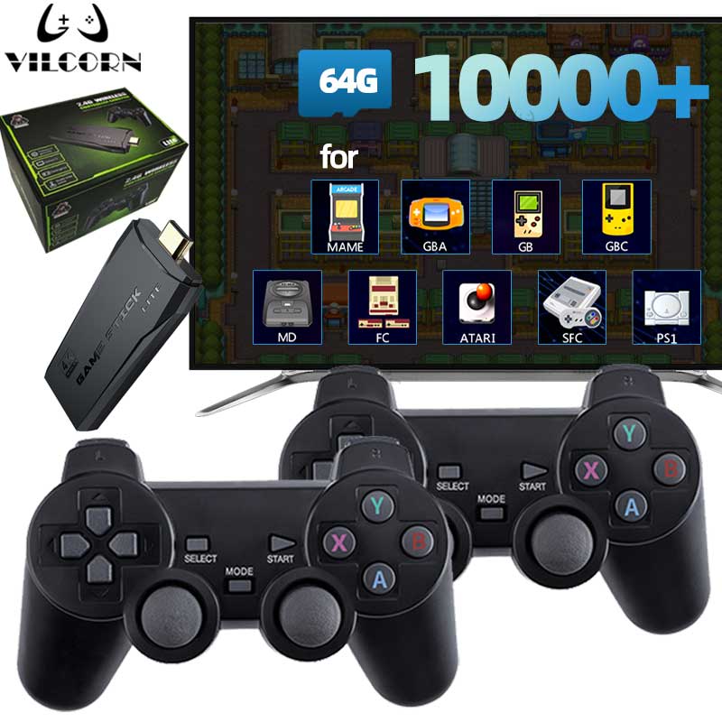 Console De Videogame Retrô M8 Integrado 10000 + 64 Gb Compatível Com ...